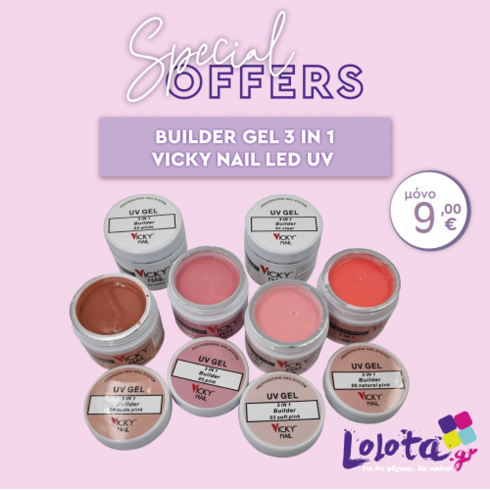 Builder Gel 3 in 1 Vicky Nail Led Uv 56 gr